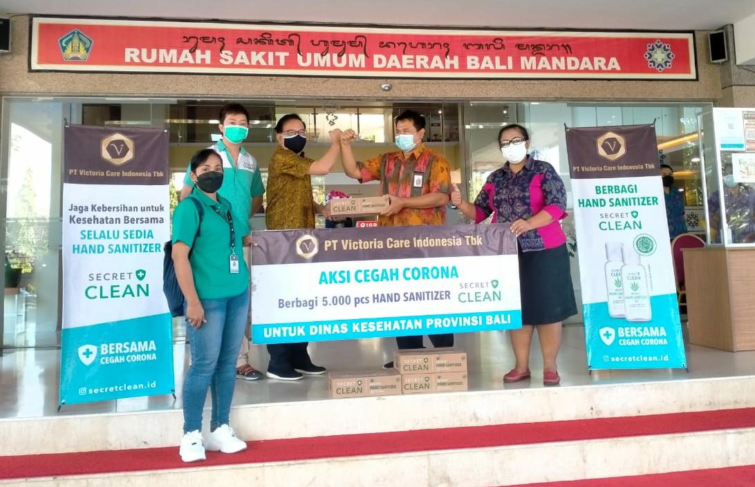PT Victoria Care Indonesia Tbk Donasikan Ribuan Hand Sanitizer untuk ...
